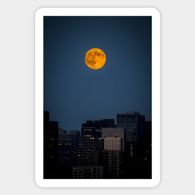 Super Moon - Moon - Sticker | TeePublic